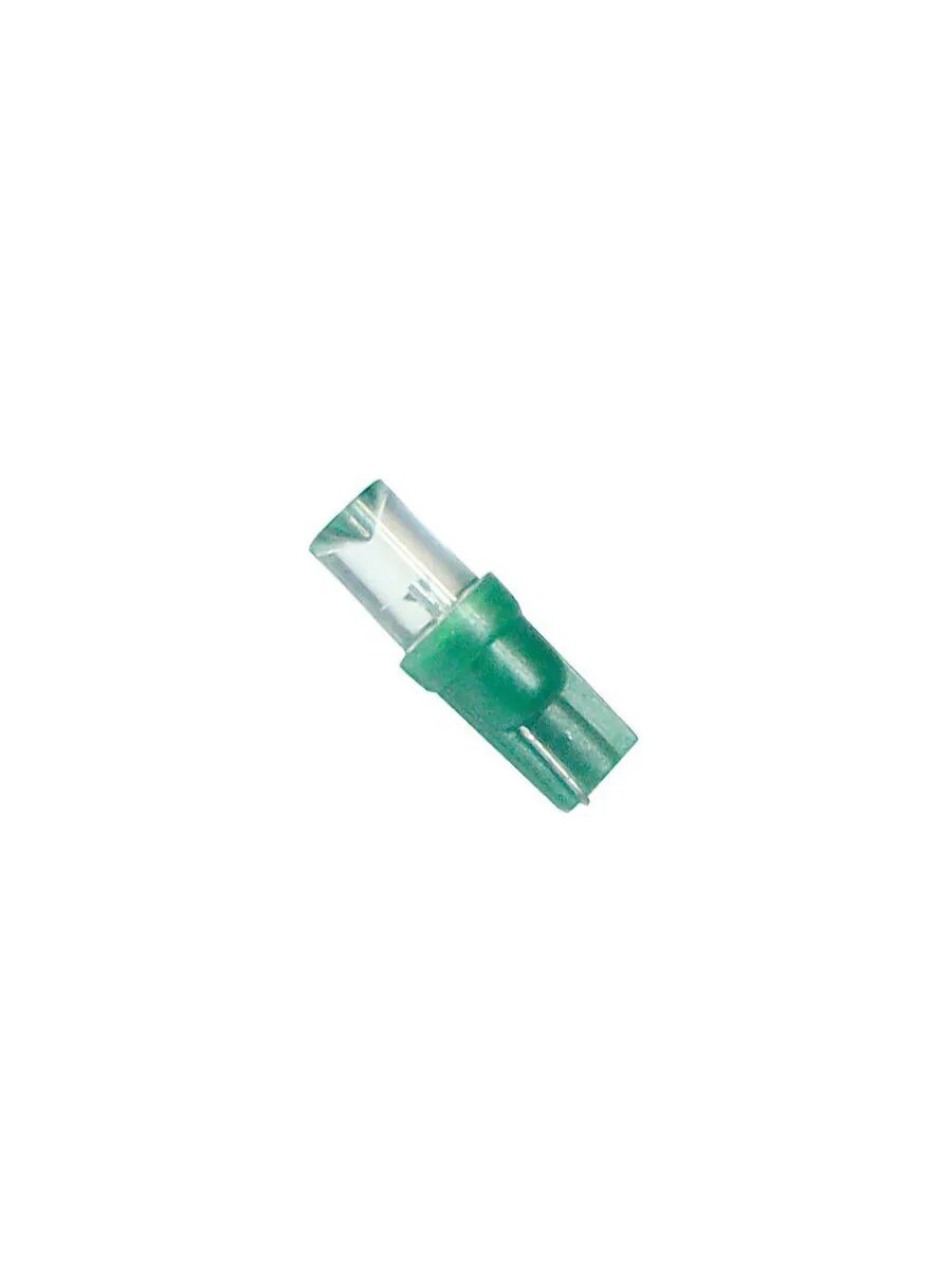 Лампа светодиодная 12V W1.2W Bax8.5d Cone Green MEGAPOWER 30413G