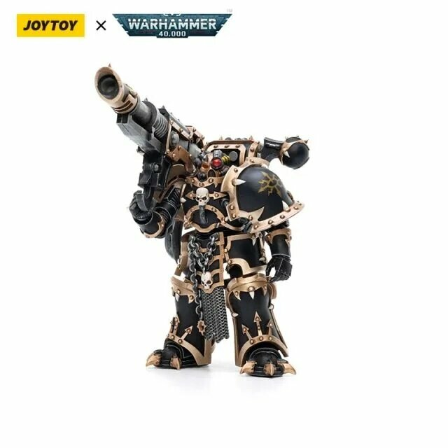 Подвижная фигурка JOYTOY 1/18 Warhammer 40K Chaos Space Marines Black Legion Legion Havocs Marine 02