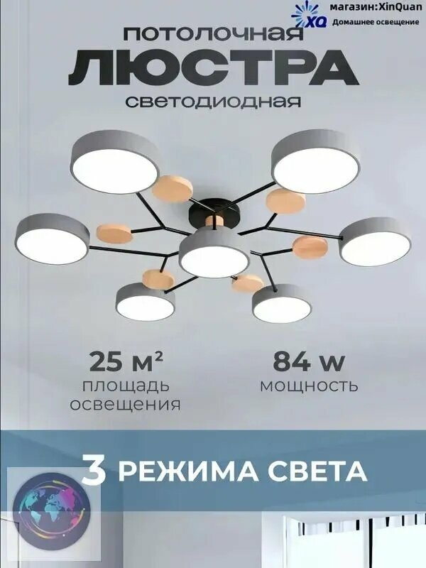 Потолочный светильник, LED, 84 Вт