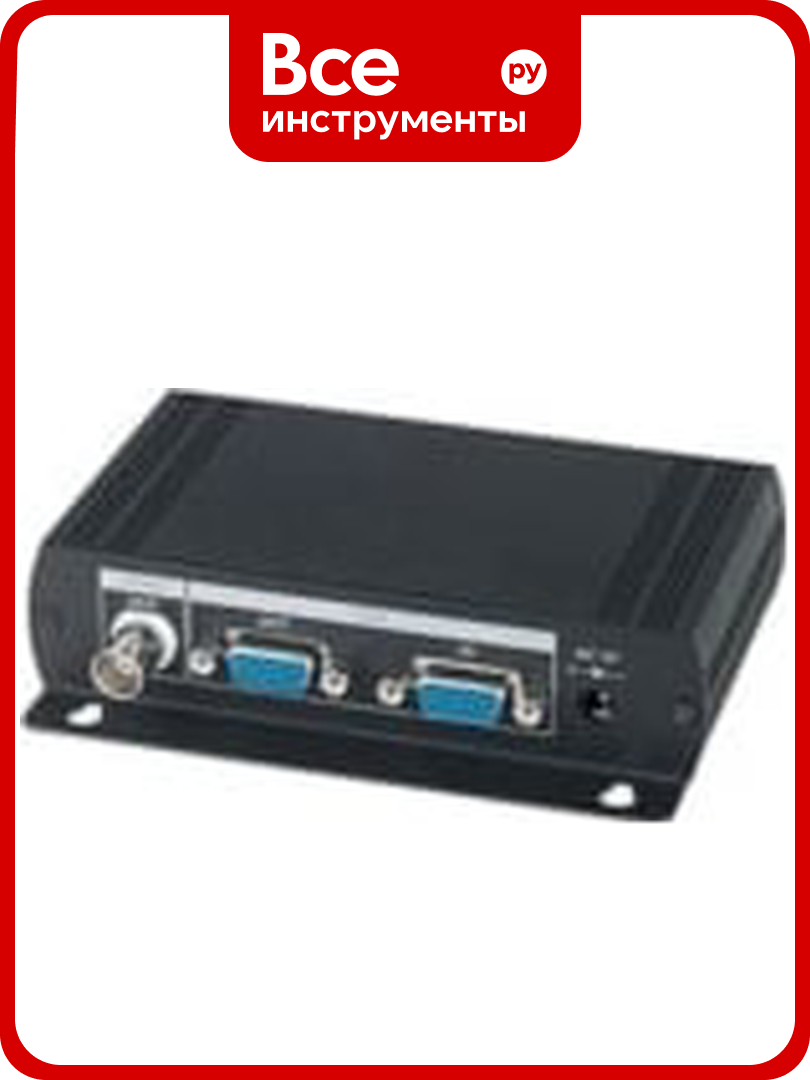 Преобразователь VGA-видеосигнала в композитный видеосигнал SC&T VC01 sct0344, черный корпус с световой индикацией