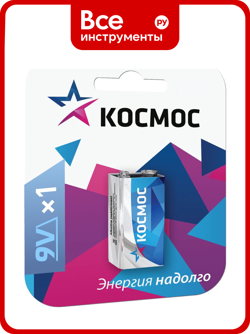 Батарейка Крона LR6LR61 Максимум 1шт космос KOC6LR61MAX1BL