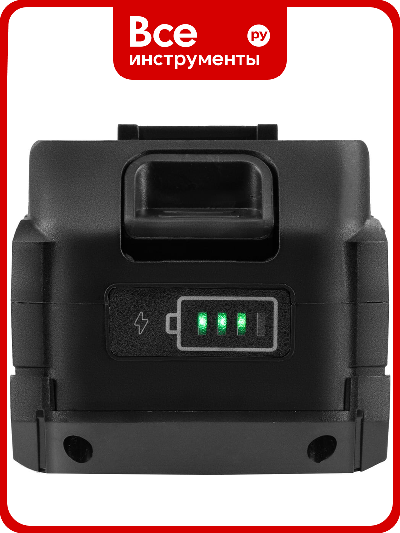 Аккумулятор Kolner 18В UNI-M Standard, 3.0Ач, KB 18-3ST-01, Li-lon, индикатор заряда, прорезиненный корпус,