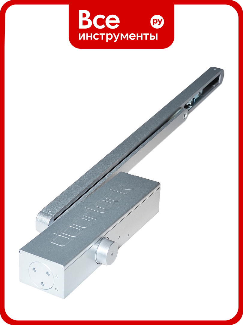 Доводчик со скользящей тягой Doorlock dl345s bc da en1-4 серебристый 75570