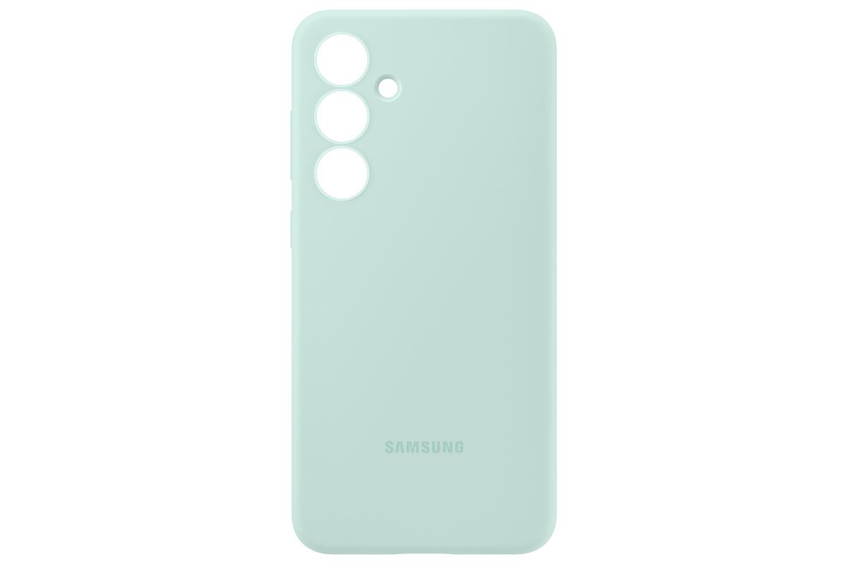 Чехол Samsung Silicone Case, soft touch, для Samsung S24FE, мятный