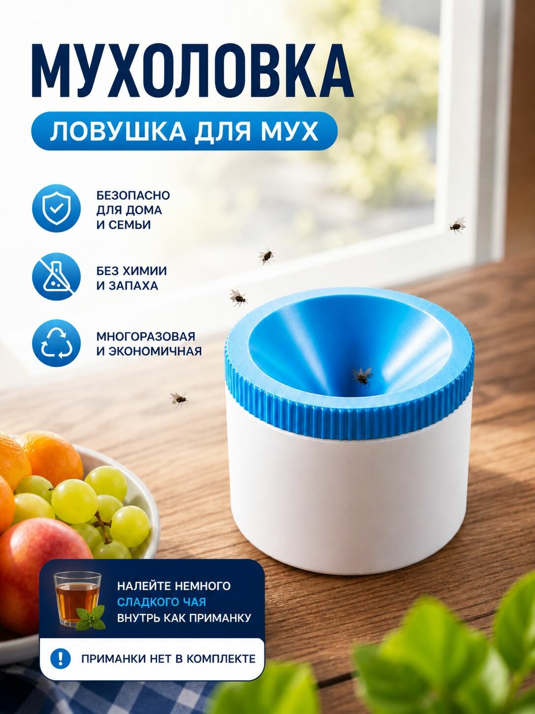 Мухоловка многоразовая для дома и дачи