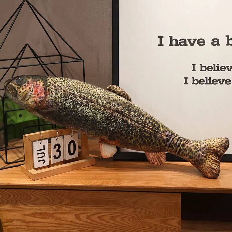 Мягкая игрушка Форель 60cm Красивый цвет Z289 из плюша, для всех возрастов, станет прекрасным