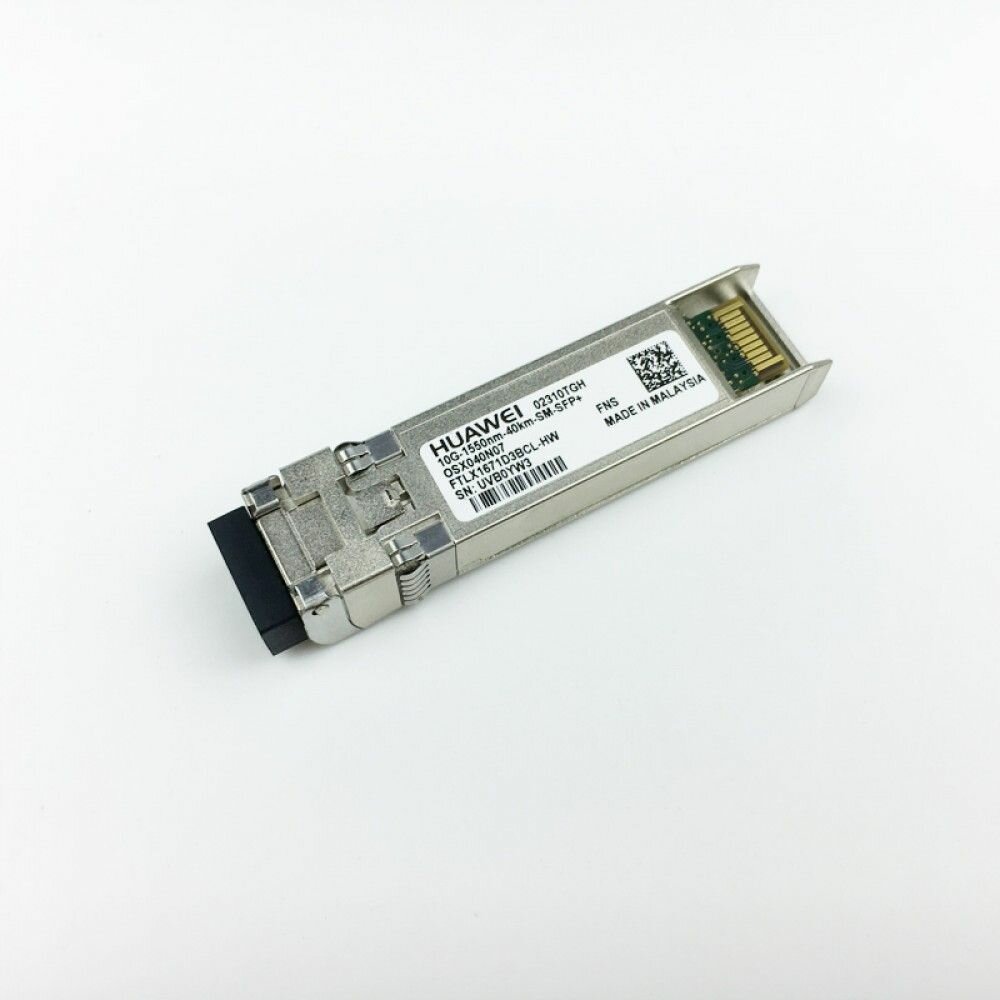 Трансивер Huawe* SFP+ 1550nm 9.95 11.1Gb/s 4.7dBm 4dBm 14.1dBm LC SM 40km (02310TGH)