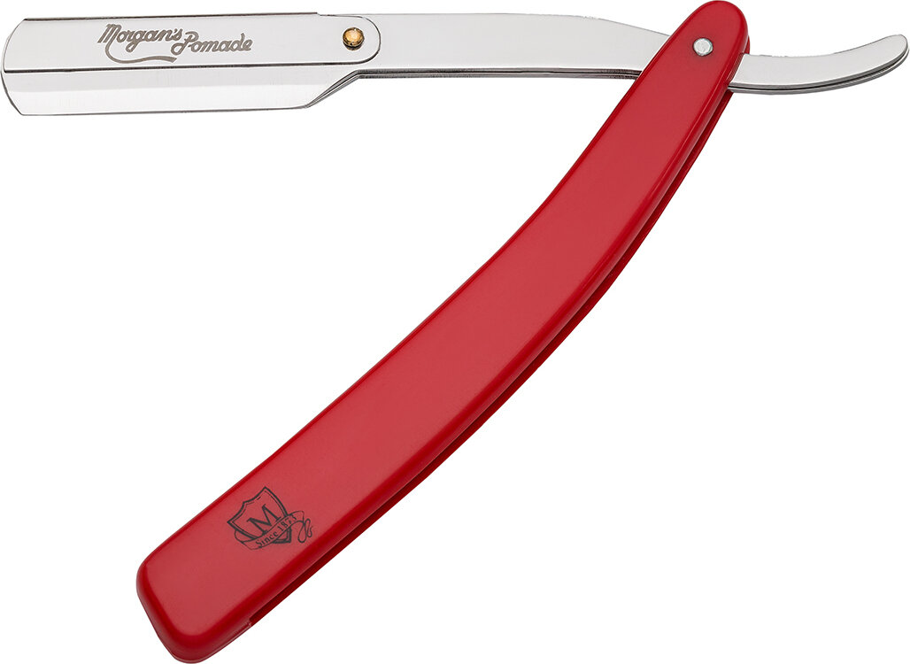 MORGAN`S Опасная бритва со сменным лезвием 1873 красная Morgans Classic Razor Red 200ml