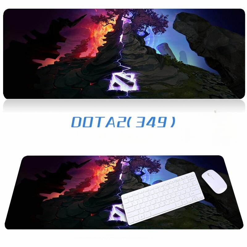 Коврик для мыши "DOTA 2", нескользящий, игровой, прошитые края