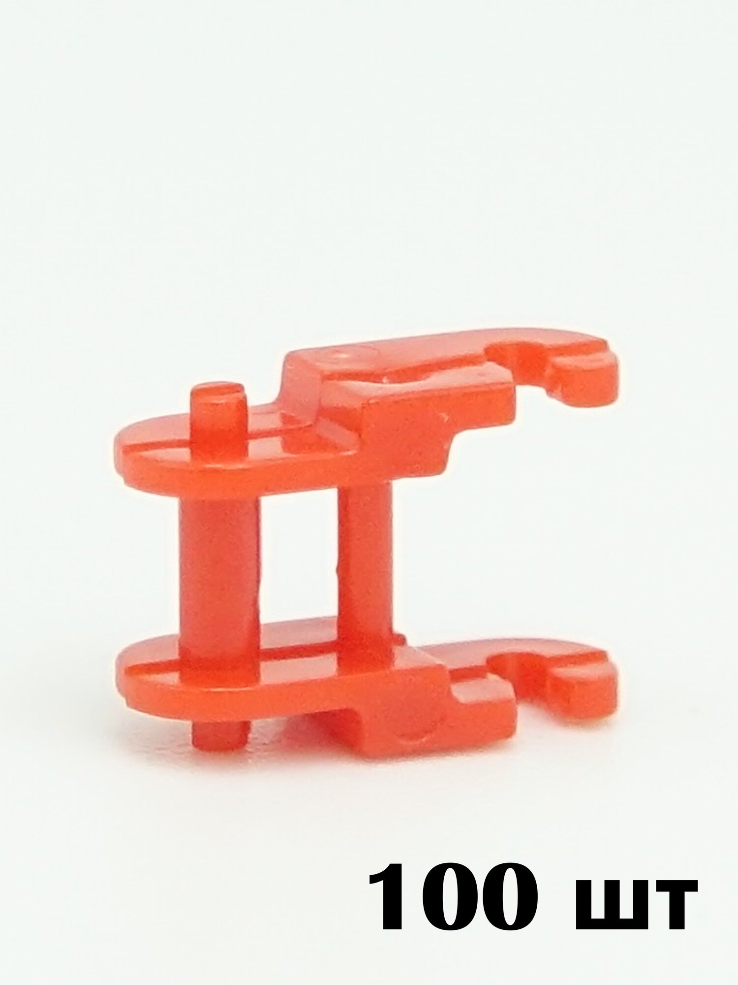 Звенья цепи конструктора Link Chain 3711 Technic, красные 100 штук