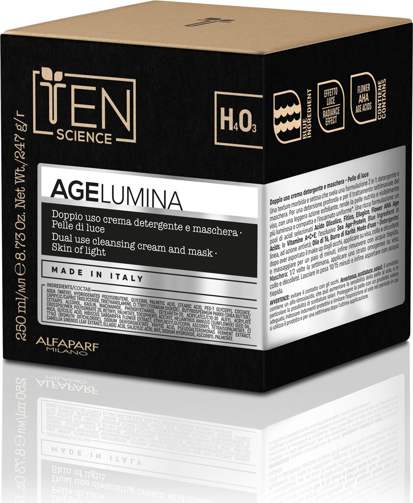 TEN SCIENCE Очищающая крем-маска для лица двойного действия Age Lumina Ten Science Age Lumina Dual Use Cleansing Cream 150ml