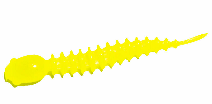 Силиконовая приманка TROUT BAIT CHUB 12шт в банке, головастик 50мм, СЫР, COL. 6 (Lemon)