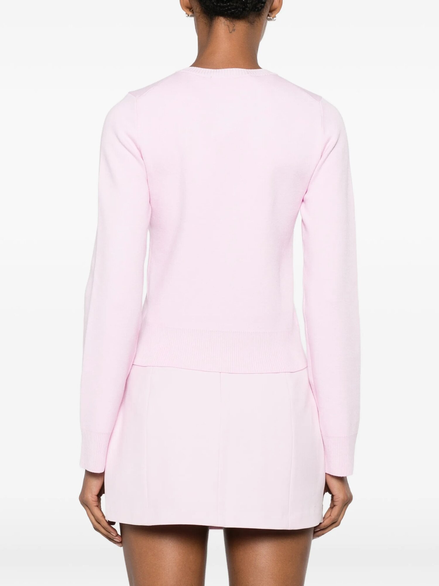 Кардиган WRSTBHVR Logo-patch button-up cardigan, размер 46, pink — фото 1