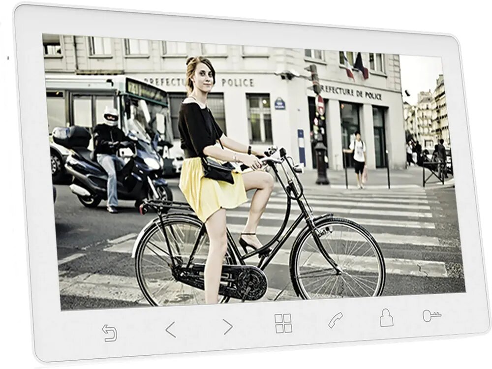 Tantos Amelie Slim HD SE VZ (white) видеодомофон, адаптированный для Vizit, Eltis, Цифрал, Метаком