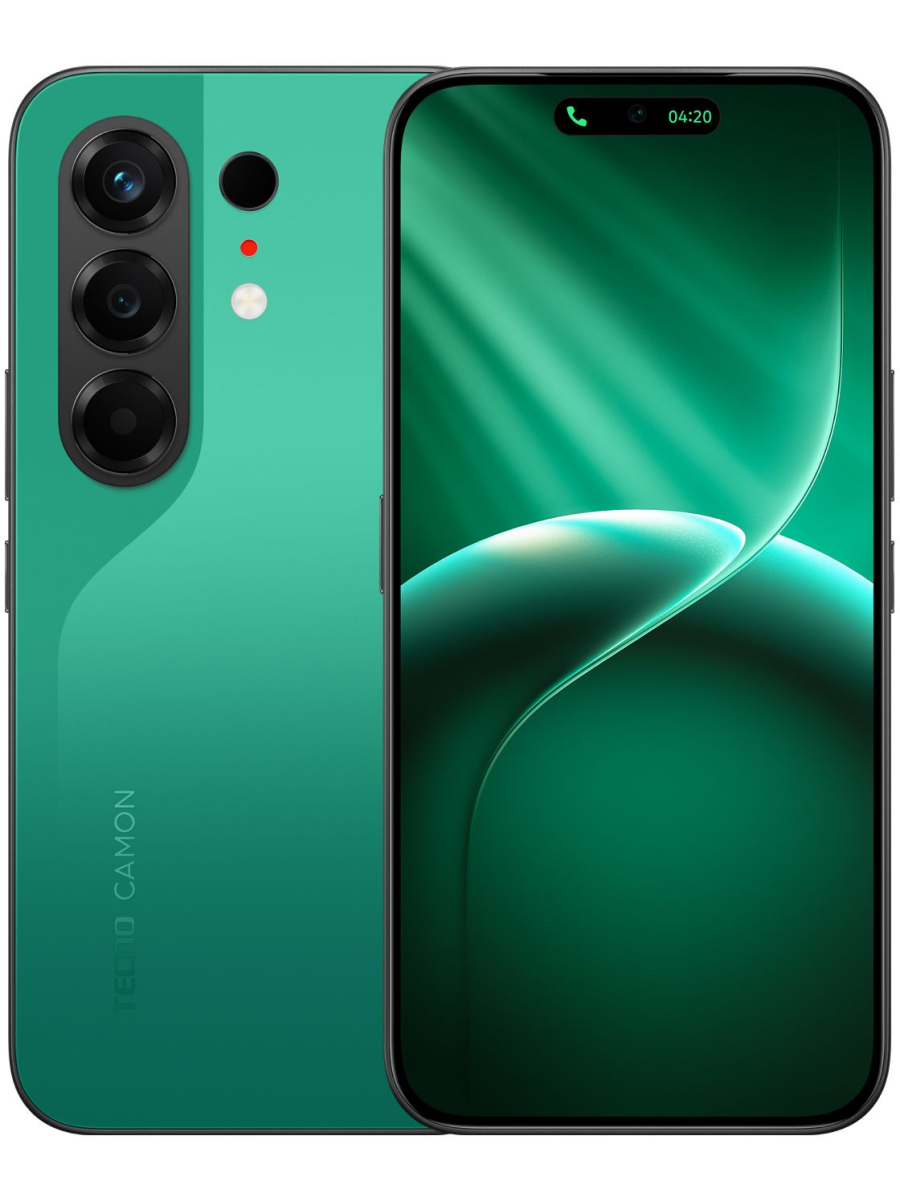 Смартфон Tecno Camon 50 6.78", 8/256Gb, NFC, AMOLED, 144Гц, 6500мАч, малахитовый зеленый