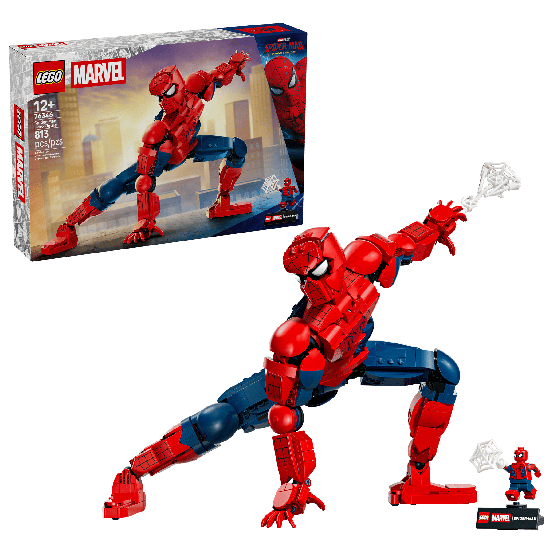 Конструктор LEGO Spider-Man 76346 Фигура героя Человека-паука, 813 дет.