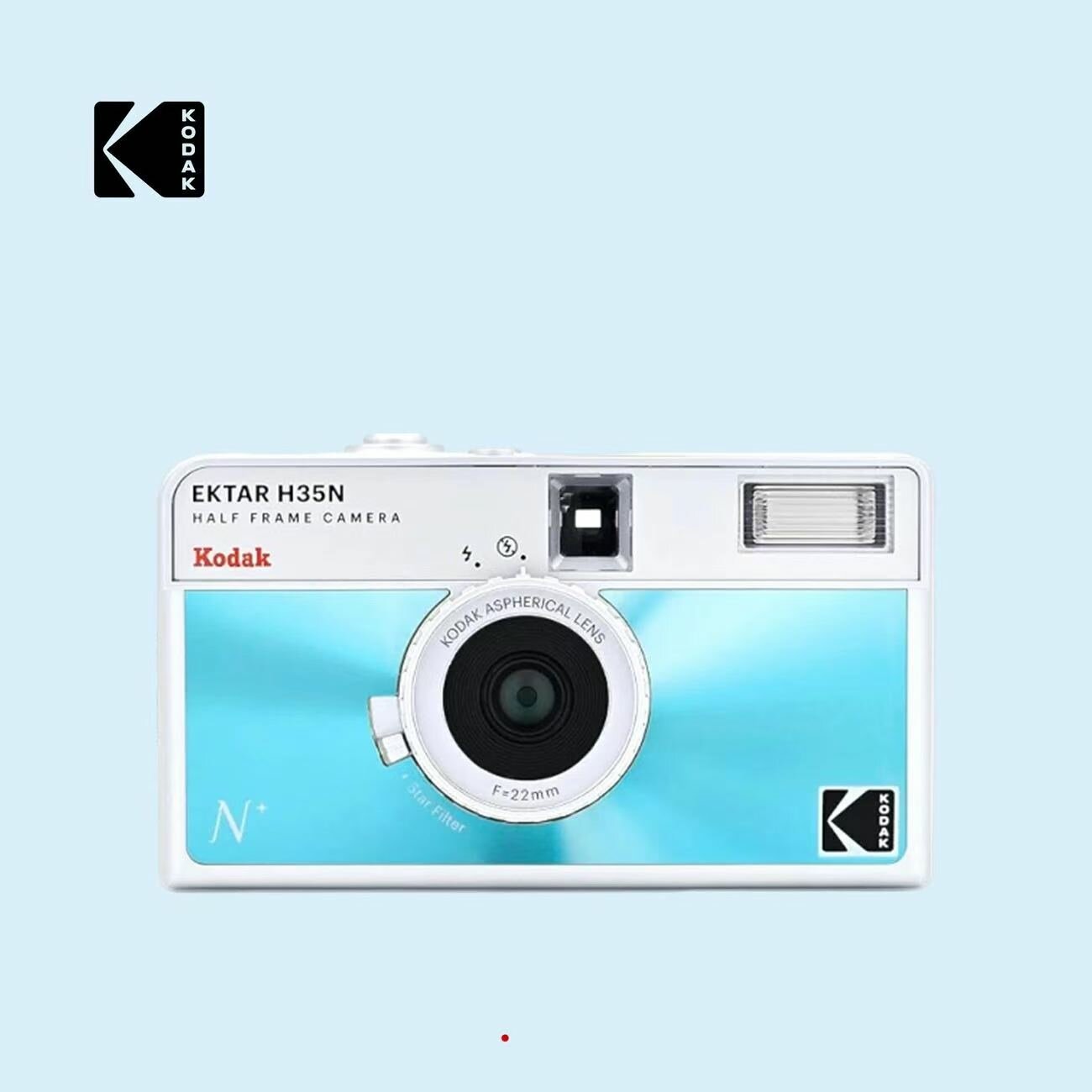 Фотоаппарат пленочный Kodak H35N Ektar Half Frame 35mm Camera, blue