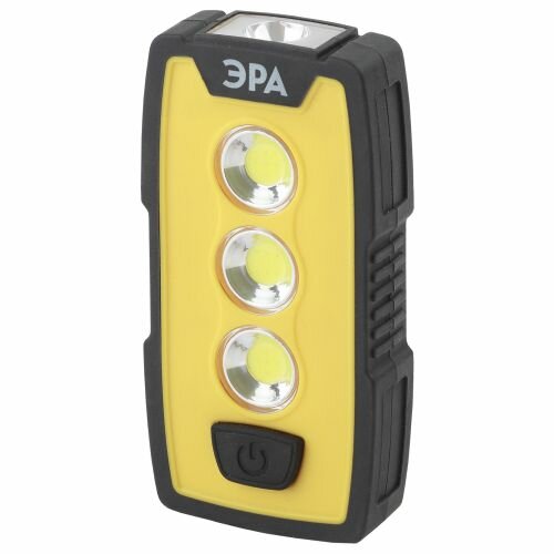 Фонарь RB-802 рабочий «Практик» 6Вт COB+1Вт LED пласт.3хААА IP65 крючок магнит Эра Б0029180