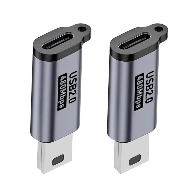 2 адаптера для мобильных телефонов-разъем C к разъему mini USB