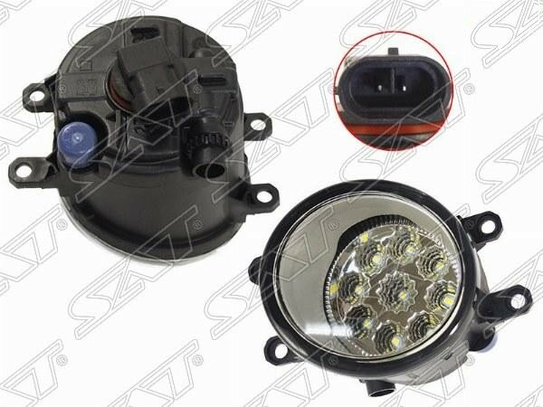 Фара противотуманная SAT ST-212-2052DL слева, Диоды Toyota Camry XV40, XV50 06-17, Corolla 06-13