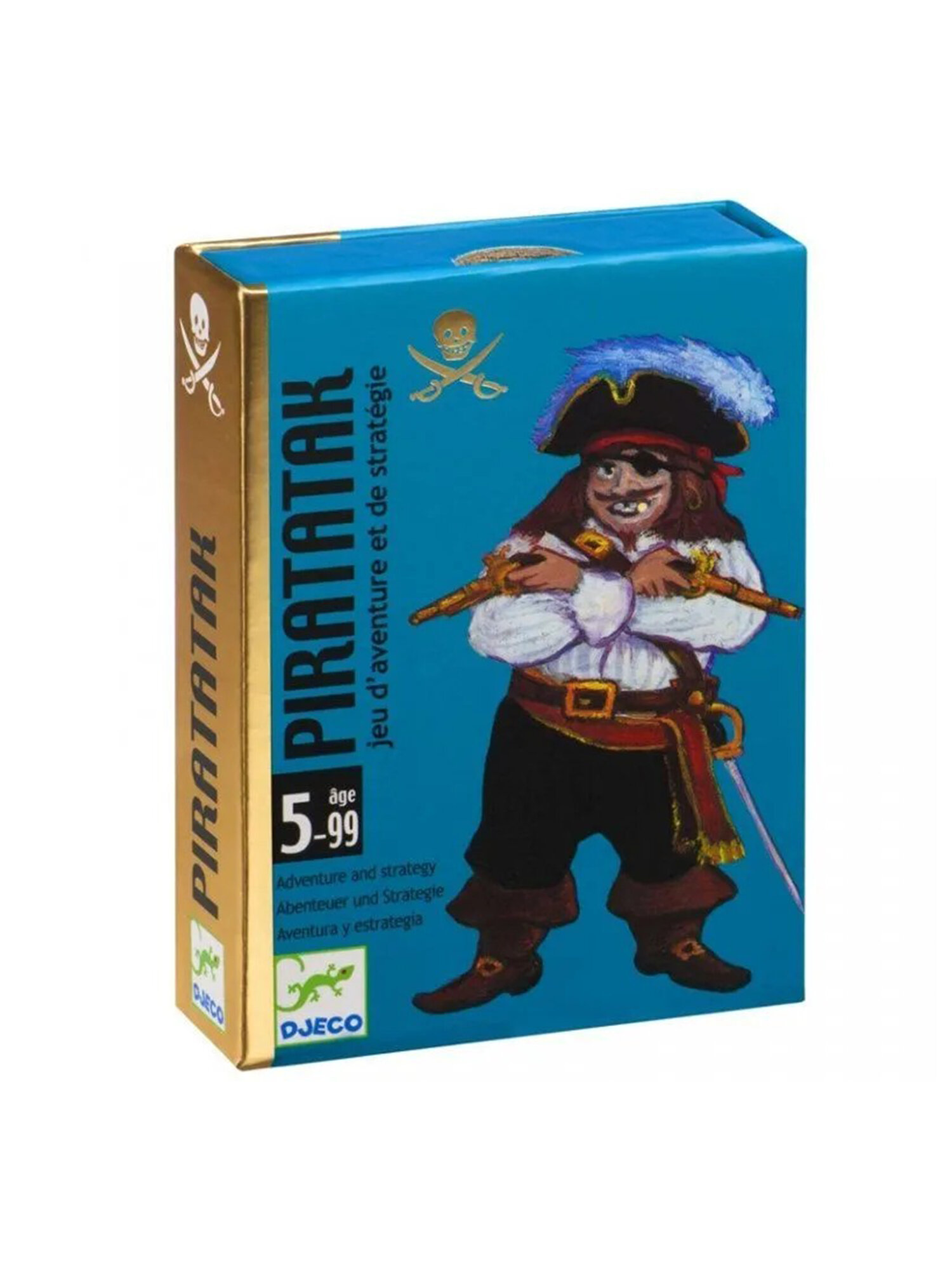 Настольная детская карточная логическая игра Djeco Piratatak Пират