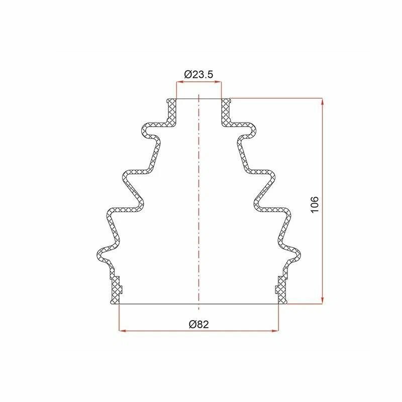 Пыльник шрусa SAT ST-105-0136 внутренний HONDA CIVIC ES/FIT GD9