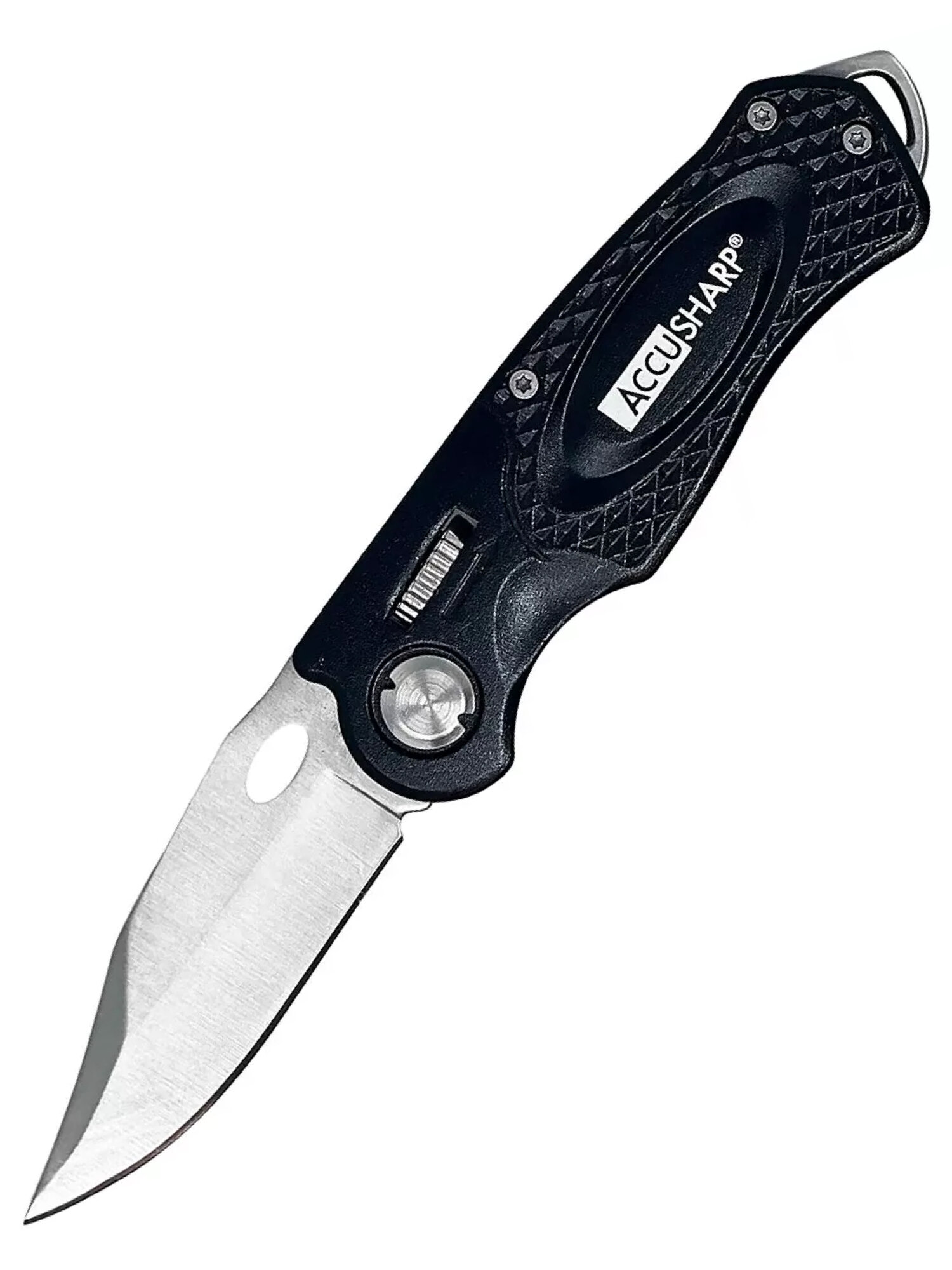 Нож складной AccuSharp Folding Sport Knife, нержавеющая сталь, чёрный