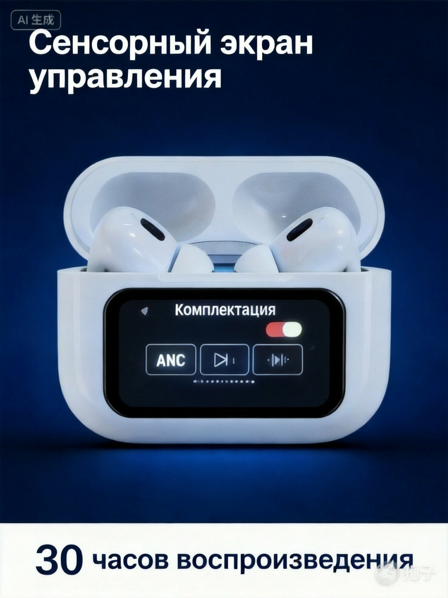 Наушники беспроводные с микрофоном, наушники для телефона, Bluetooth, Мобильные наушники Bluetooth USB Type-C, белый