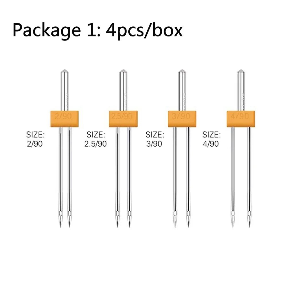 JAY HOME Двойные швейные иглы для вышивки 4pcs