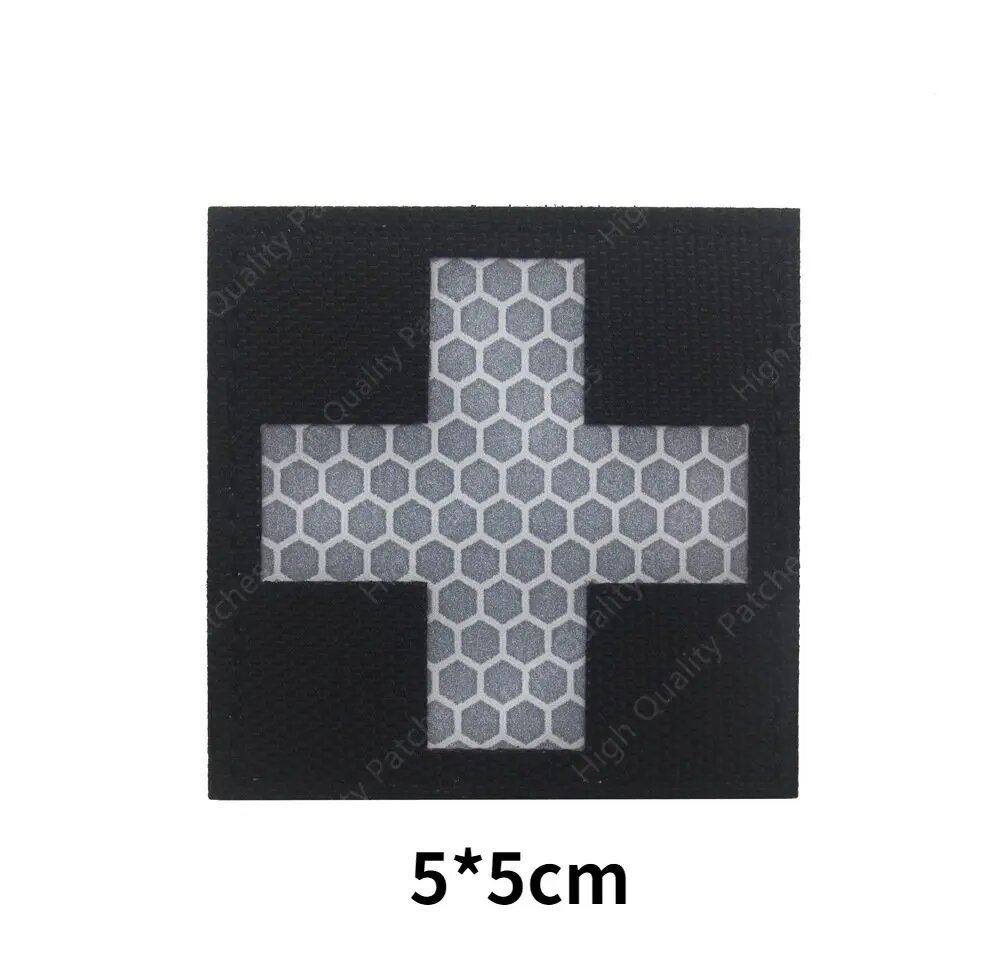3D медицинские нашивки из ПВХ Paramed Medic Черный, M00006-3 Reflective5