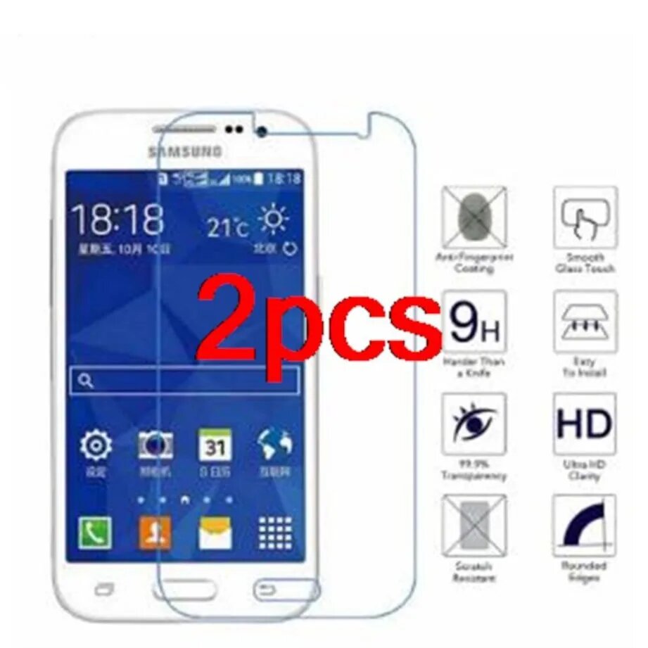 Закаленное стекло 9h для samsung galaxy core prime g360 g361 g3608 duos g360h g360bt, 2 шт, защитная пленка для экрана