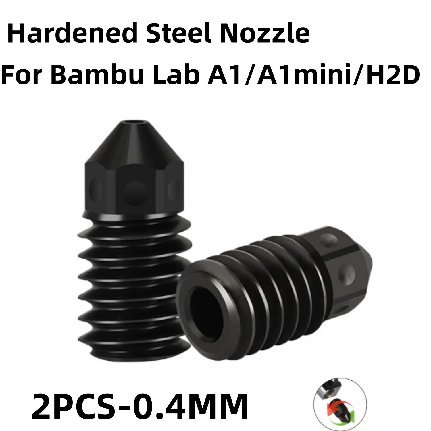 Набор сопел 0.4 мм для Bambu Lab A1/A1mini/H2D (2 шт)