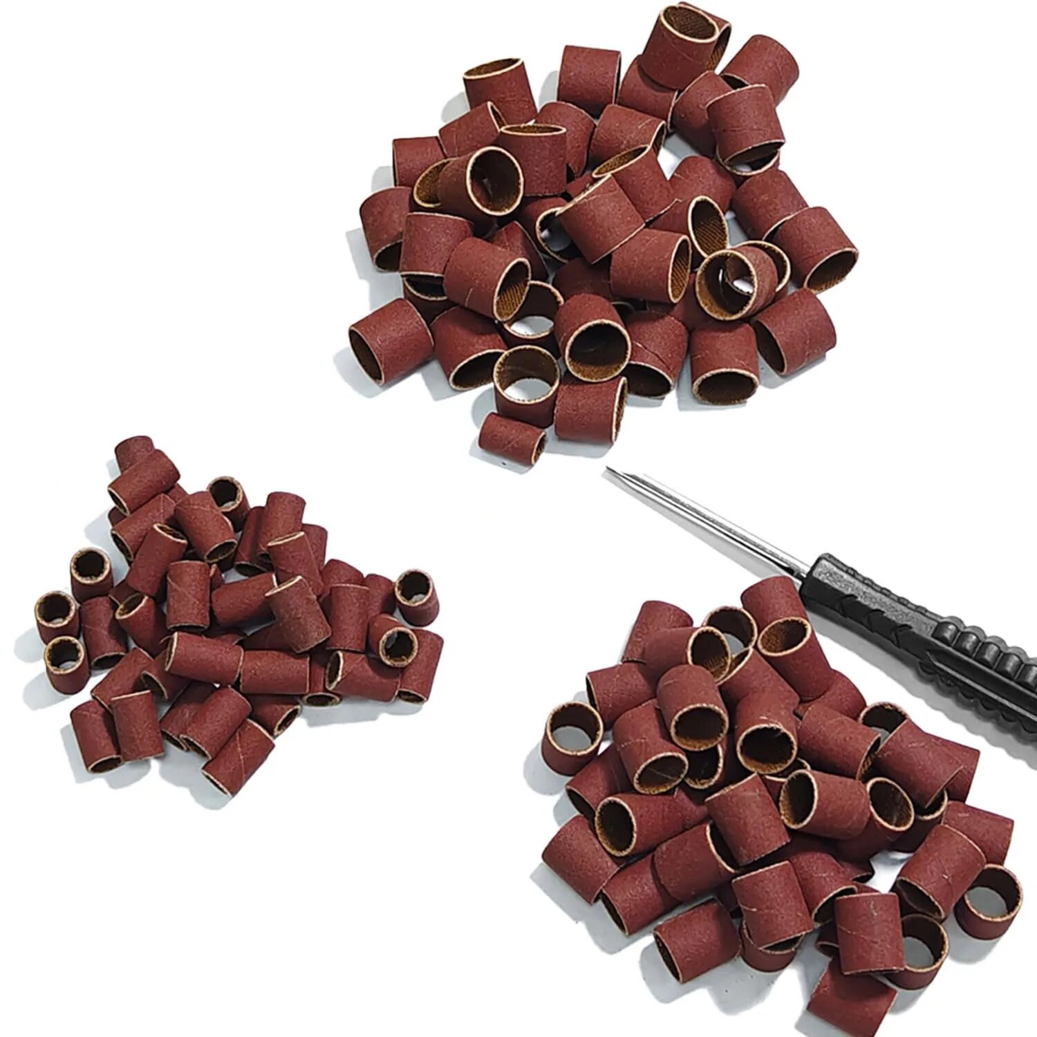 Шлифовальные барабанные втулки из оксида алюминия Dremel 80 120 150 180 S-6.35mm, 50pcs, 320 Grit