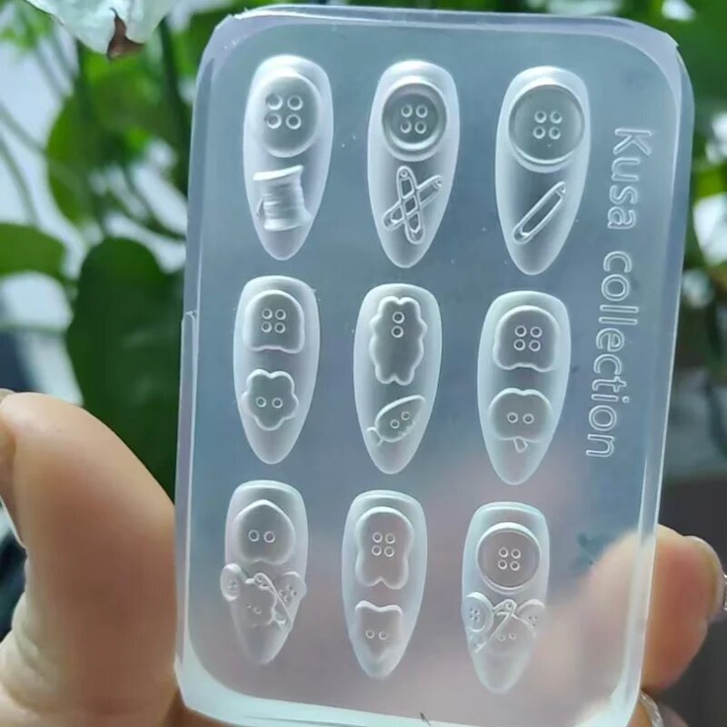 Силиконовый 3D-шаблон для дизайна ногтей звезда PF-688