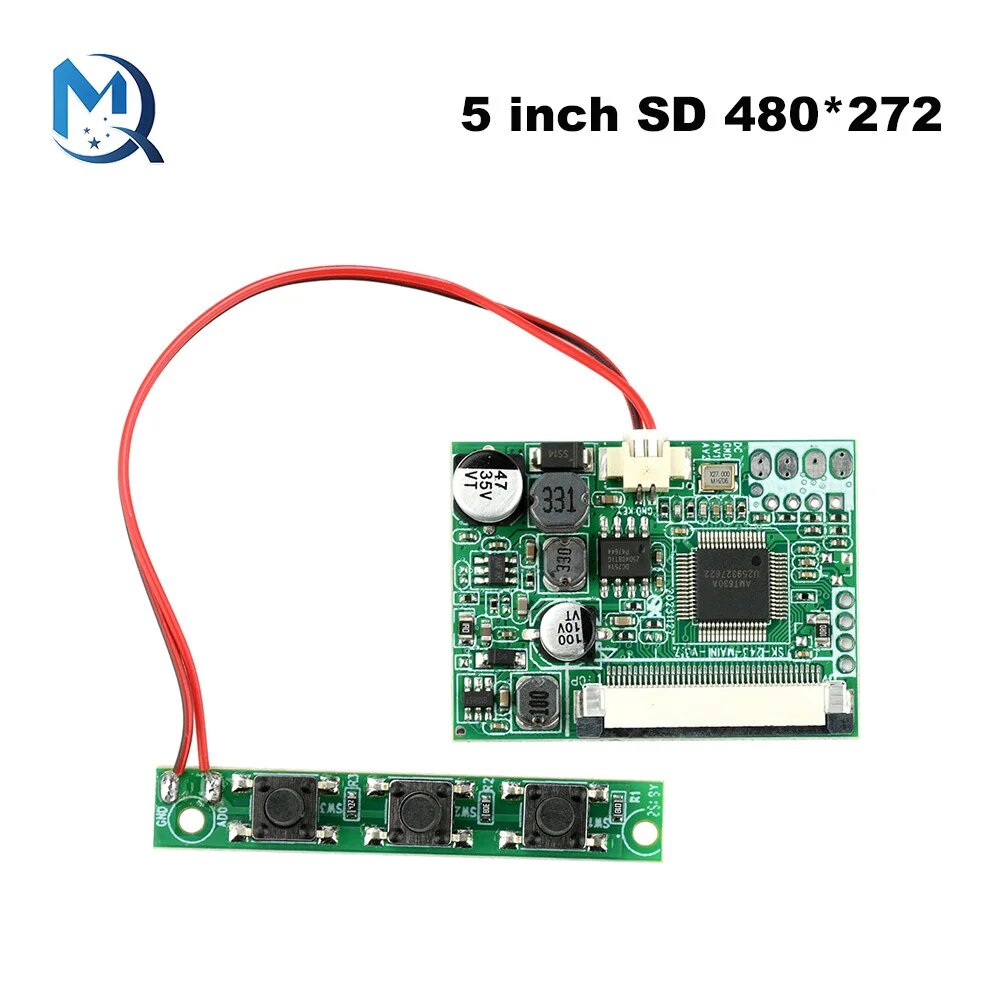 5-дюймовый ЖК-дисплей Green SD 480*272