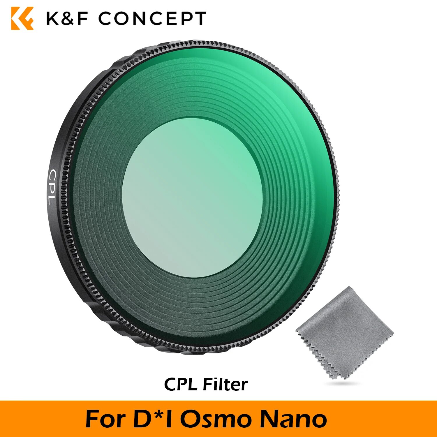 K&F CONCEPT CPL фильтр для DJI Osmo Nano + салфетка