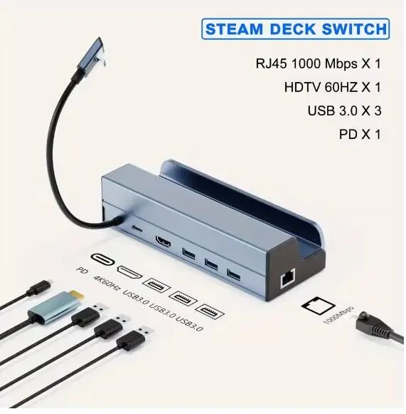 Док-станция 6-в-1 для Steam Deck