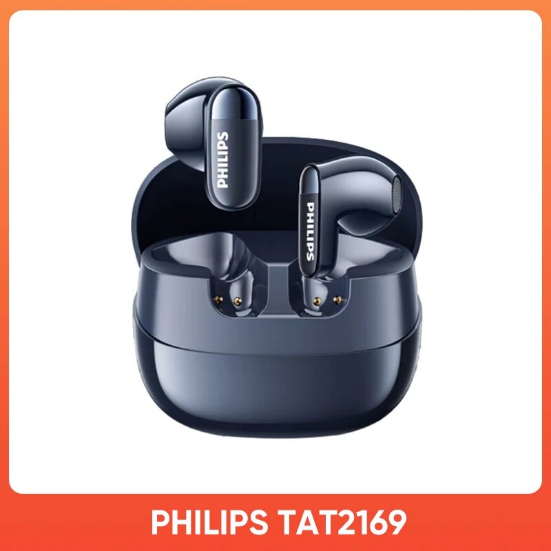 Наушники PHILIPS TAT2169 Bluetooth 5.4 с функцией шумоподавления AI и длительным временем Blue