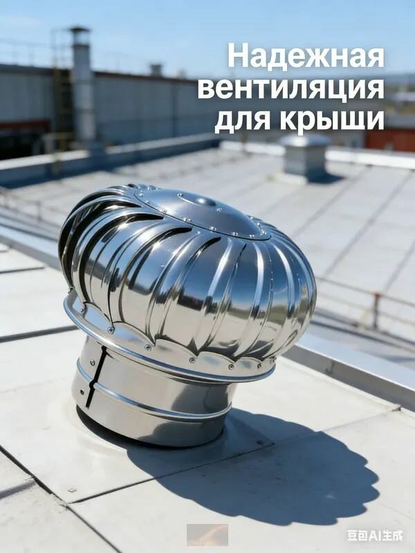 Вентиляция септика и канализации: Дефлектор 110 мм (Нержавейка), удаление запахов из фановой трубы, усиленная вытяжка