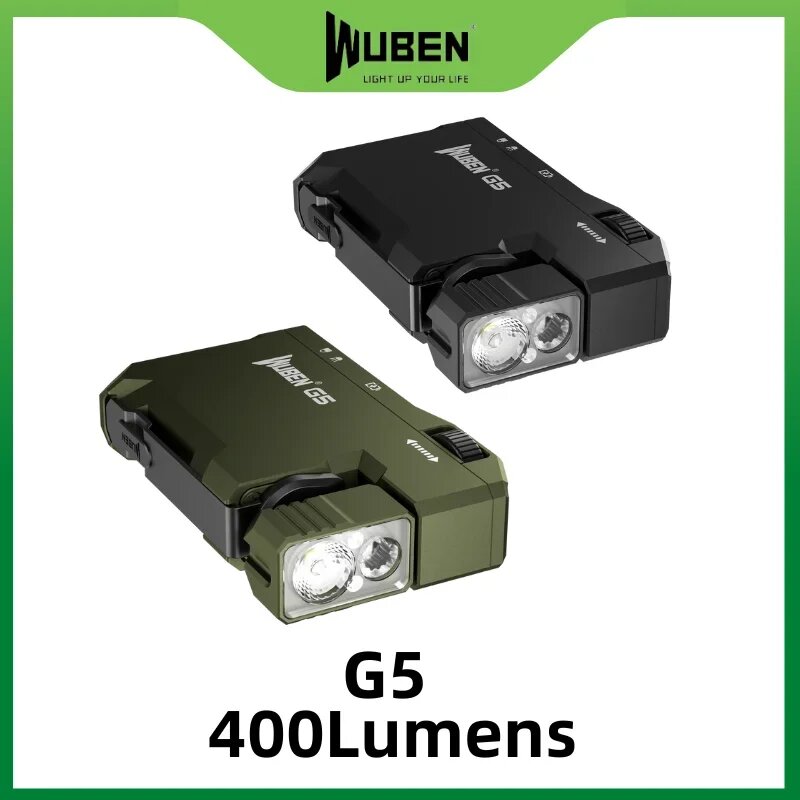 WUBEN G5 400 люмен фонарик Green