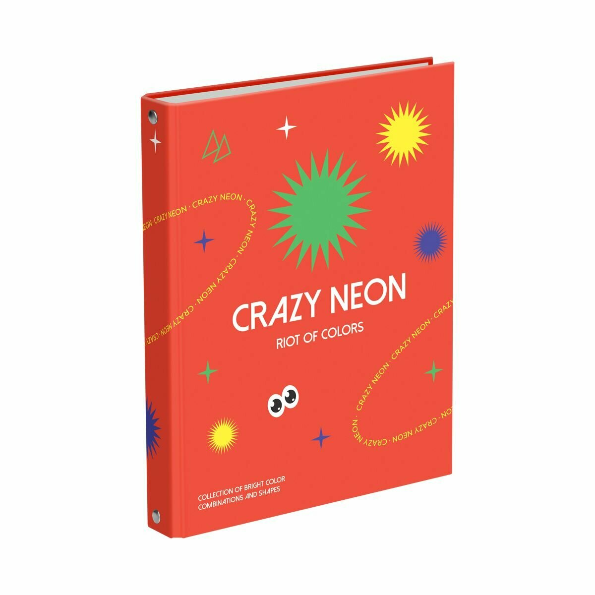 Тетрадь на кольцах 200л. "Crazy neon" цв. блок BG ТТ5к200_лг 11379