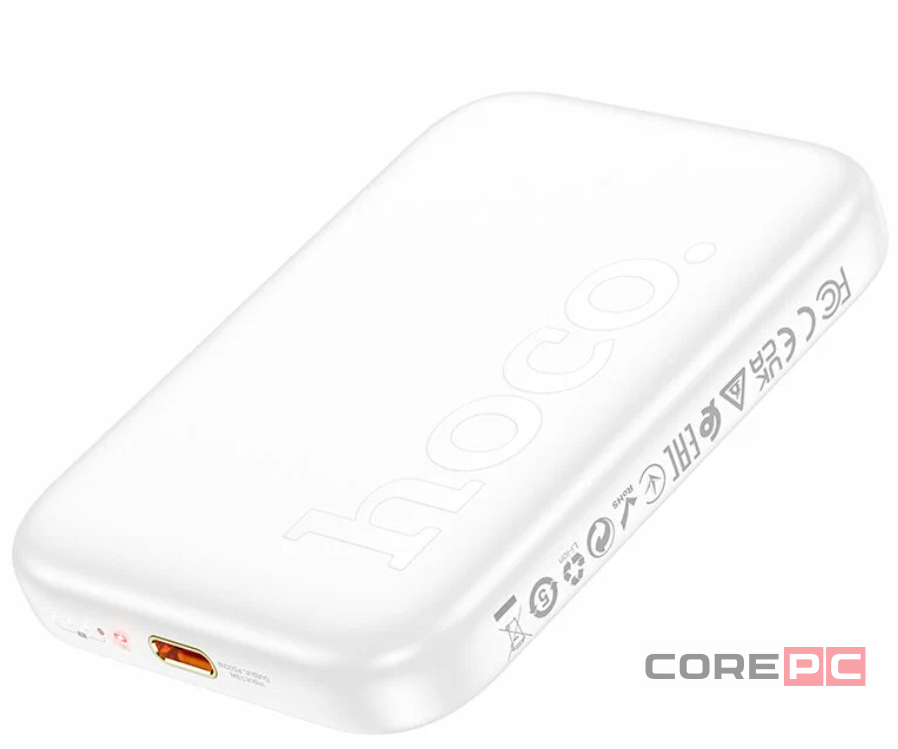 Повербанк Powerbank с беспроводной зарядкой Hoco J117 Magnetic Wireless 5000mAh 20W белый