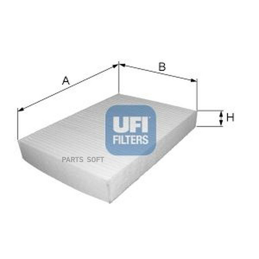 Фильтр салона от официального дистрибьютора, UFI, артикул 5332500