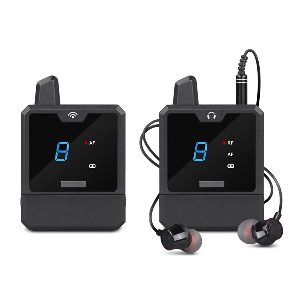 UHF IEM Беспроводная Система Мониторинга Ушей Audio-Mini С Возможностью Подзарядки