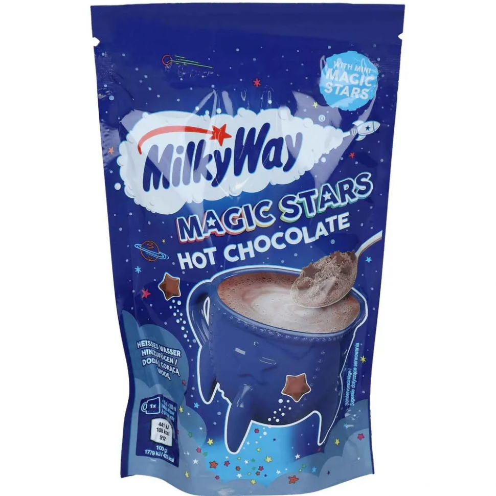 Горячий шоколад Milky Way, порошок, 140 грамм в вакуумной паковке