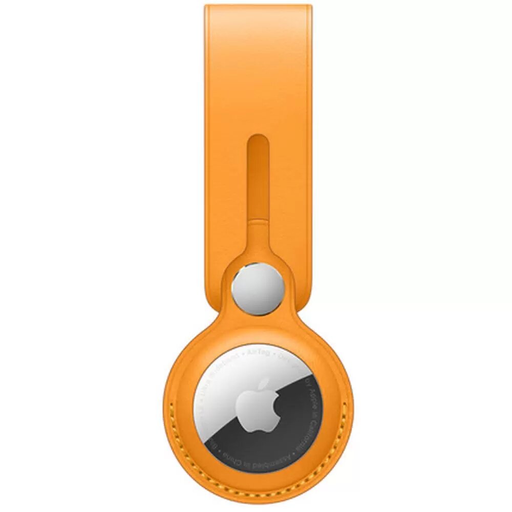 Чехол кожаный для Apple AirTag Leather Loop California Poppy MM023FE/A (Оригинал)
