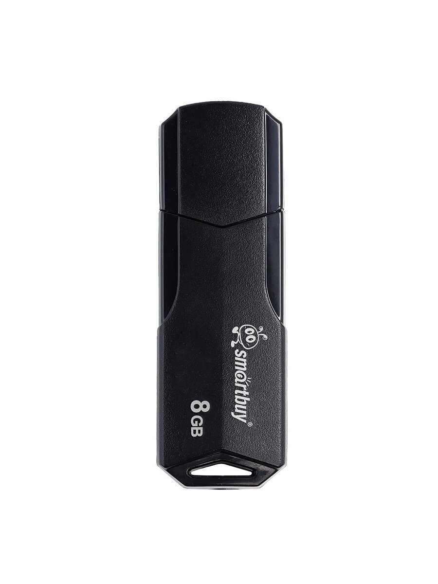 Накопитель USB 2.0 8GB SmartBuy SB8GBCLU-K Clue series, чёрный