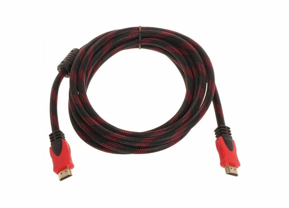 Видеокабель HDMI 3 метра 1080 FullHD 4K UltraHD 3D Чёрно-Красный