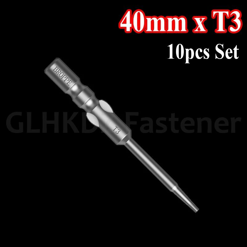 Набор бит Torx T3 40 мм, 10 шт.