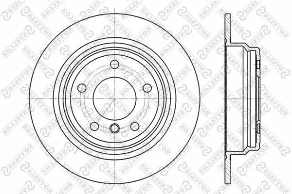 STELLOX Диск тормозной задний для BMW E39 2.0-2.5TD M47/M51/M52/M54 95>
